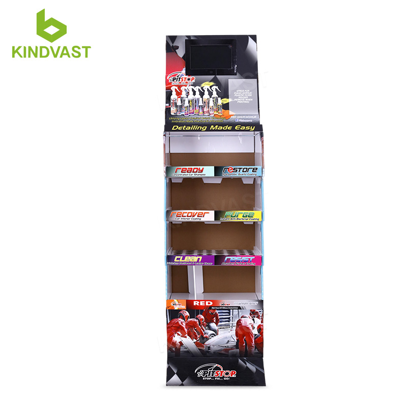 Automotive lubricant paper display rack - Dongguan Yisen Exhibition ...