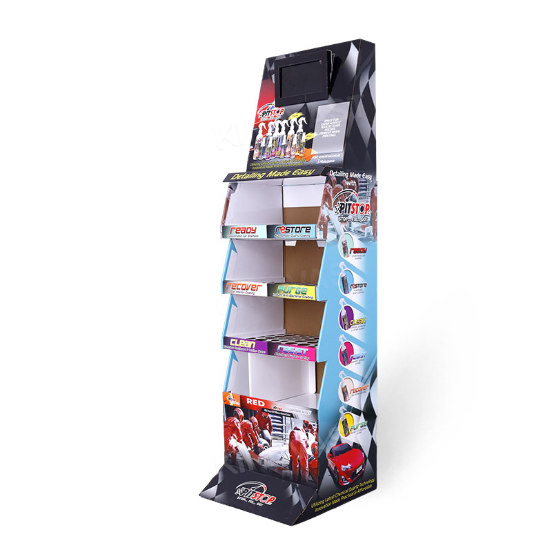 Automotive lubricant paper display rack - Dongguan Yisen Exhibition ...