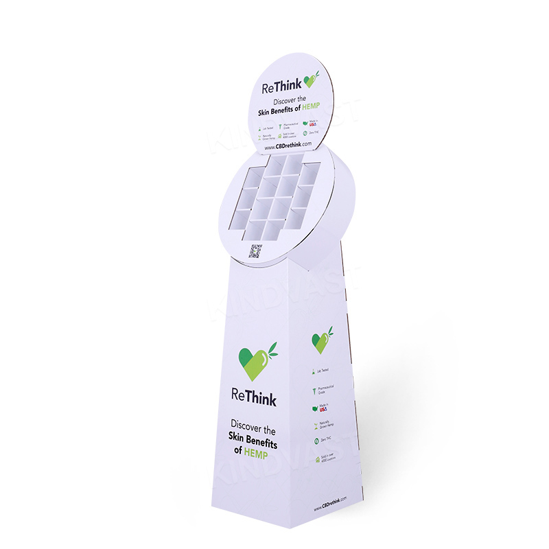 Skincare cream paper display rack - Dongguan Yisen Exhibition Packaging ...