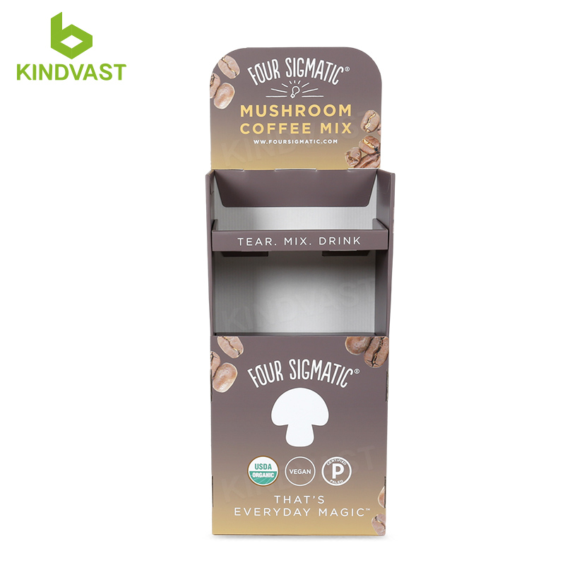 Food and coffee bean paper display rack - Dongguan Yisen Exhibition ...