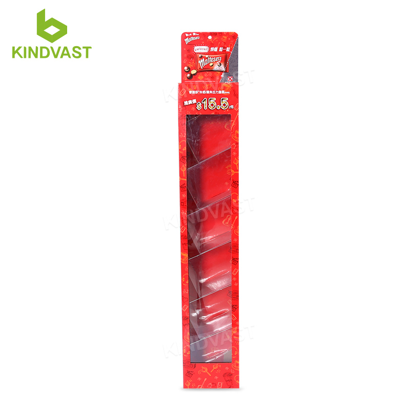 Snack chocolate hanging paper display strip - Dongguan Kindvast Display ...